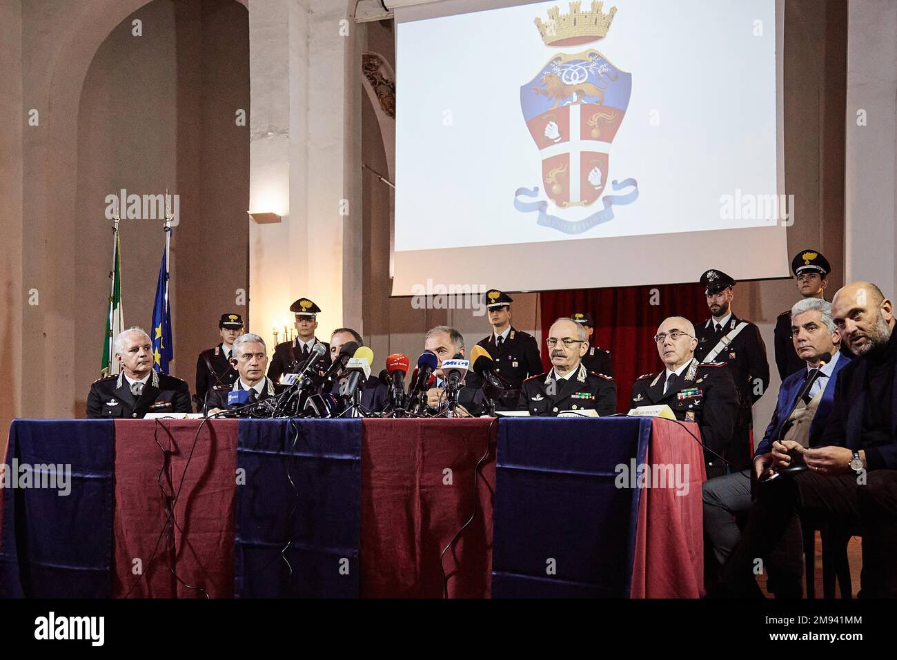 Palermo, Sicily, Italy. 16th Jan, 2023. Press conference organized in ...