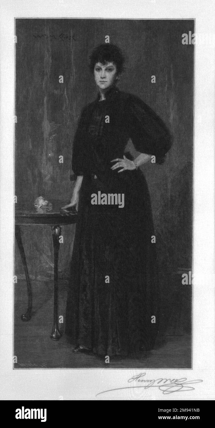 A Lady in Black Henry Wolf (American, born France, 1852-1916). A Lady ...