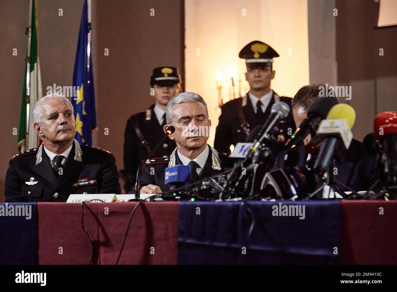 Palermo, Sicily, Italy. 16th Jan, 2023. Press conference organized in ...