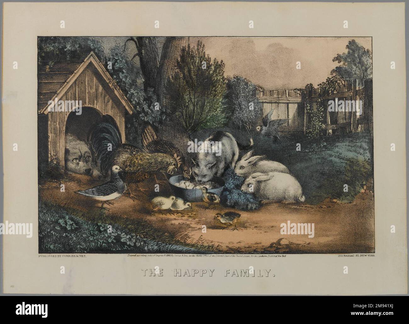 The Happy Family Currier & Ives (American). , n.d. Hand-colored ...