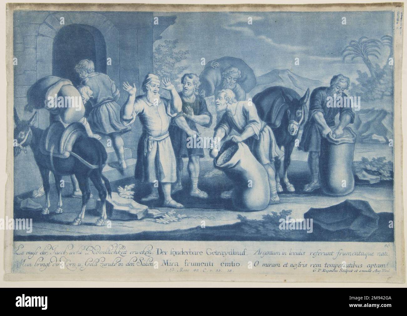 Story of Joseph, Plate 86 Georg Philipp Rugendas I (German, 1666-1742 ...