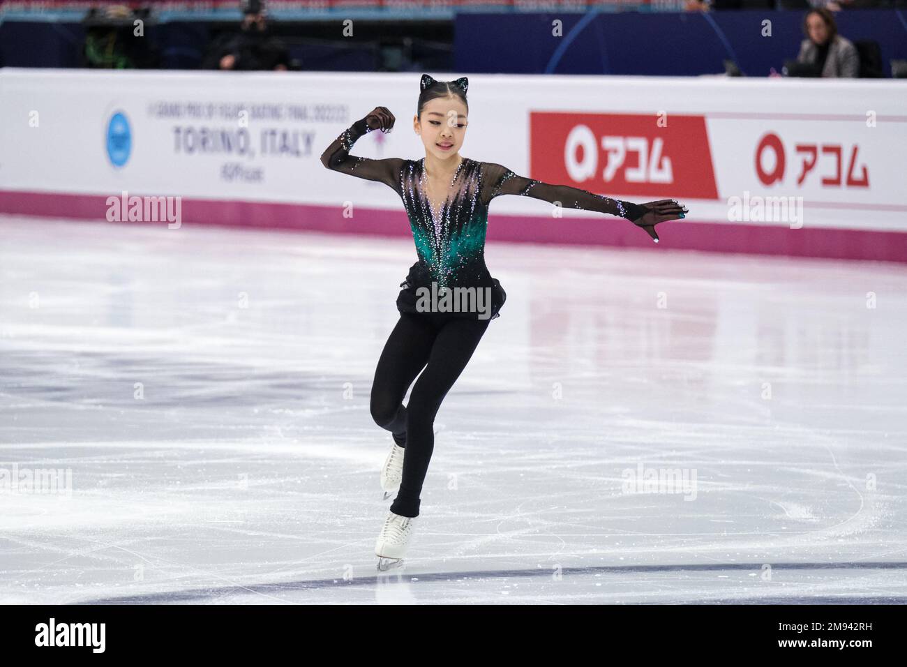 Minsol Kwon (KOR) performs during the Junior Women - Free Skating of ...