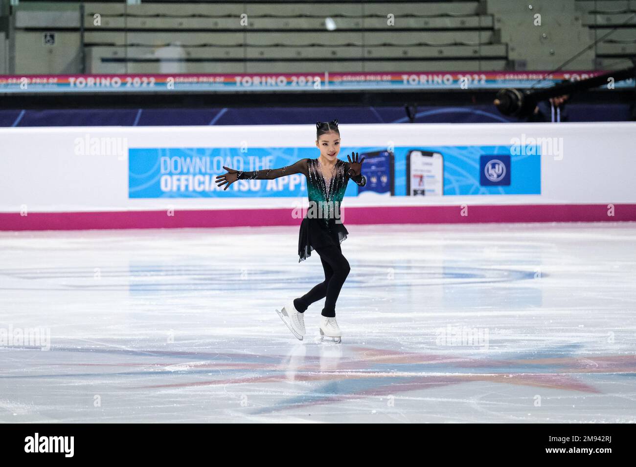 Minsol Kwon (KOR) performs during the Junior Women - Free Skating of ...