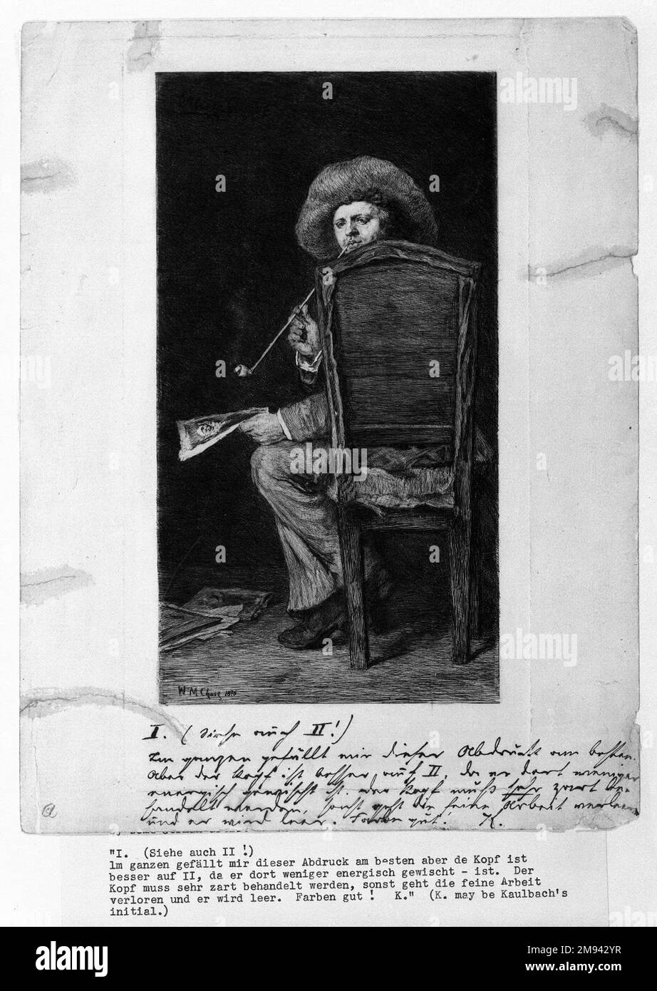 Portrait of a Man Smoking a Pipe William Merritt Chase (American, 1849 ...