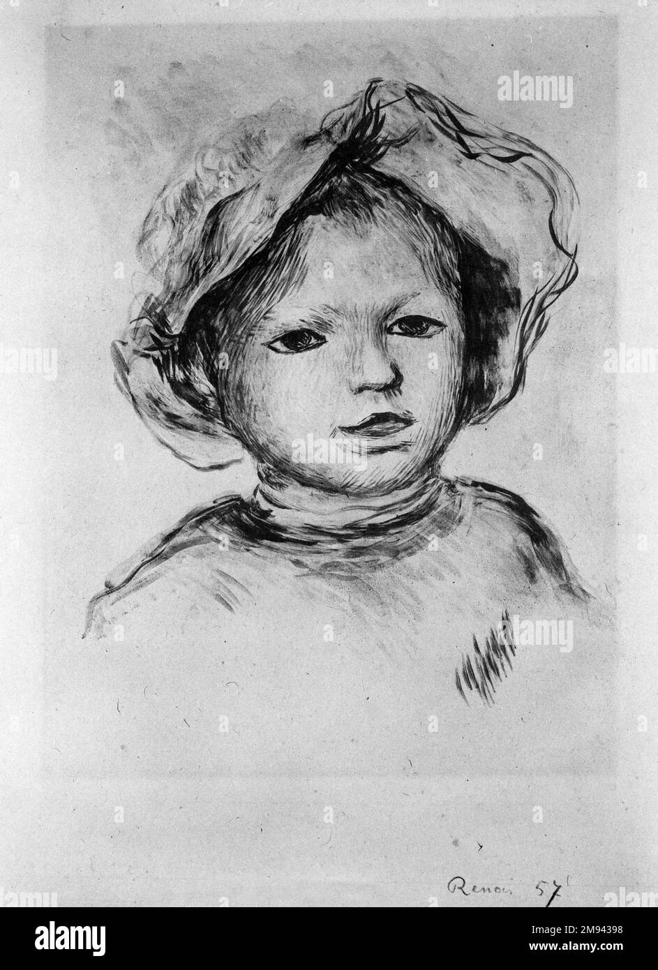 Child's Head (Tête d'enfant) Pierre-Auguste Renoir (French, 1841-1919 ...