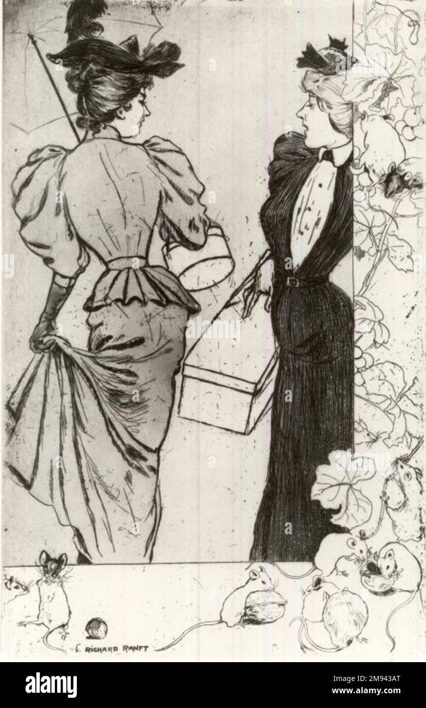 Trottins Richard Ranft (Swiss, 1862-1931). Trottins, 1894. Etching on ...