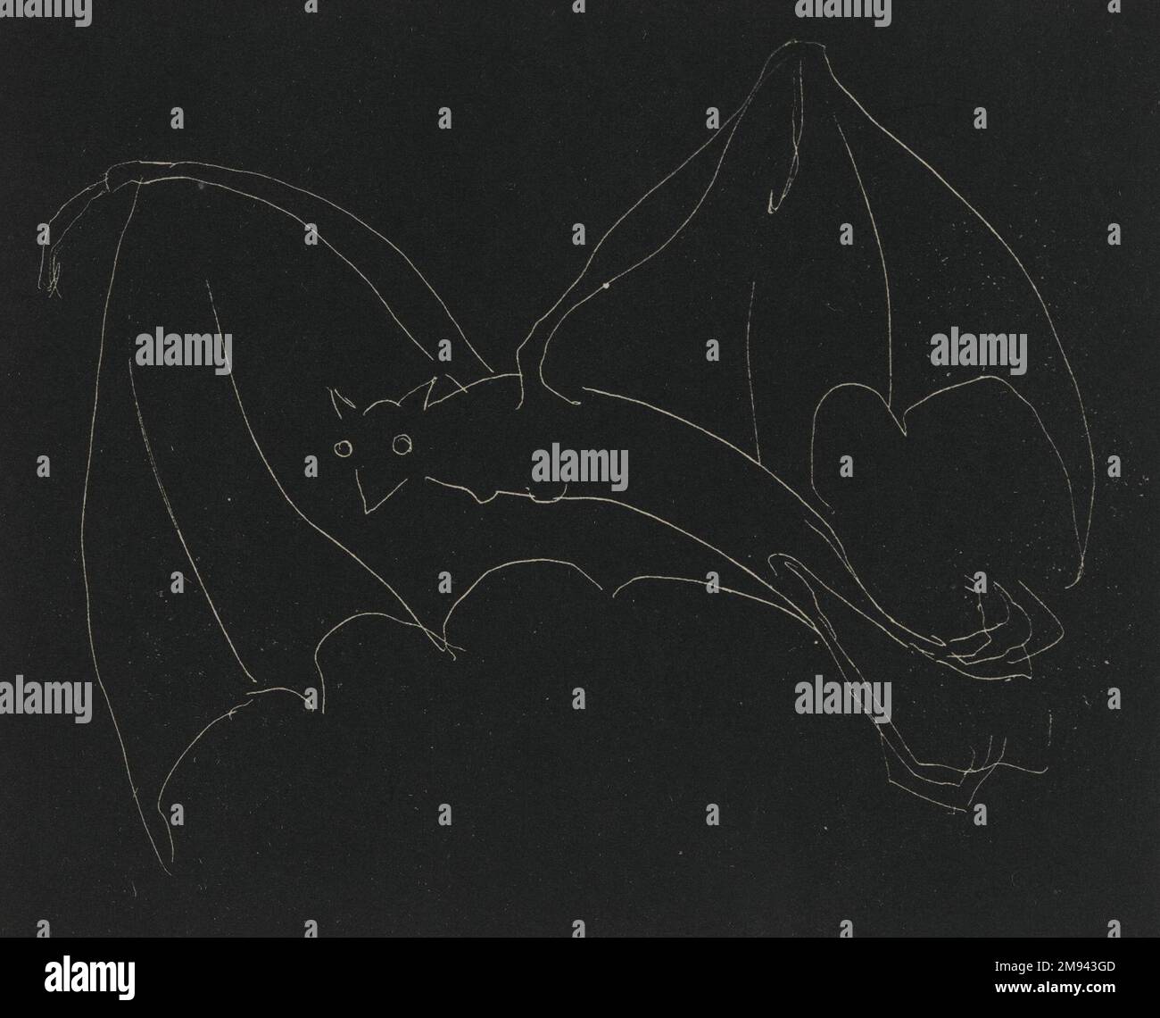 Night Series: The Bat Anne Goldthwaite (American, 1869-1944). , 20th ...