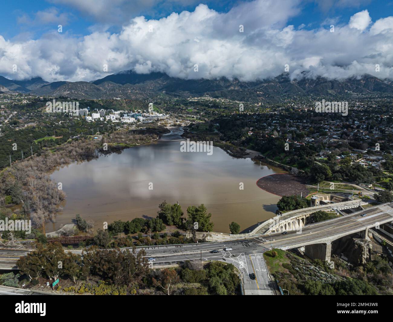 Los Angeles, USA. 16th Jan, 2023. Rain storms begin to clear out from ...