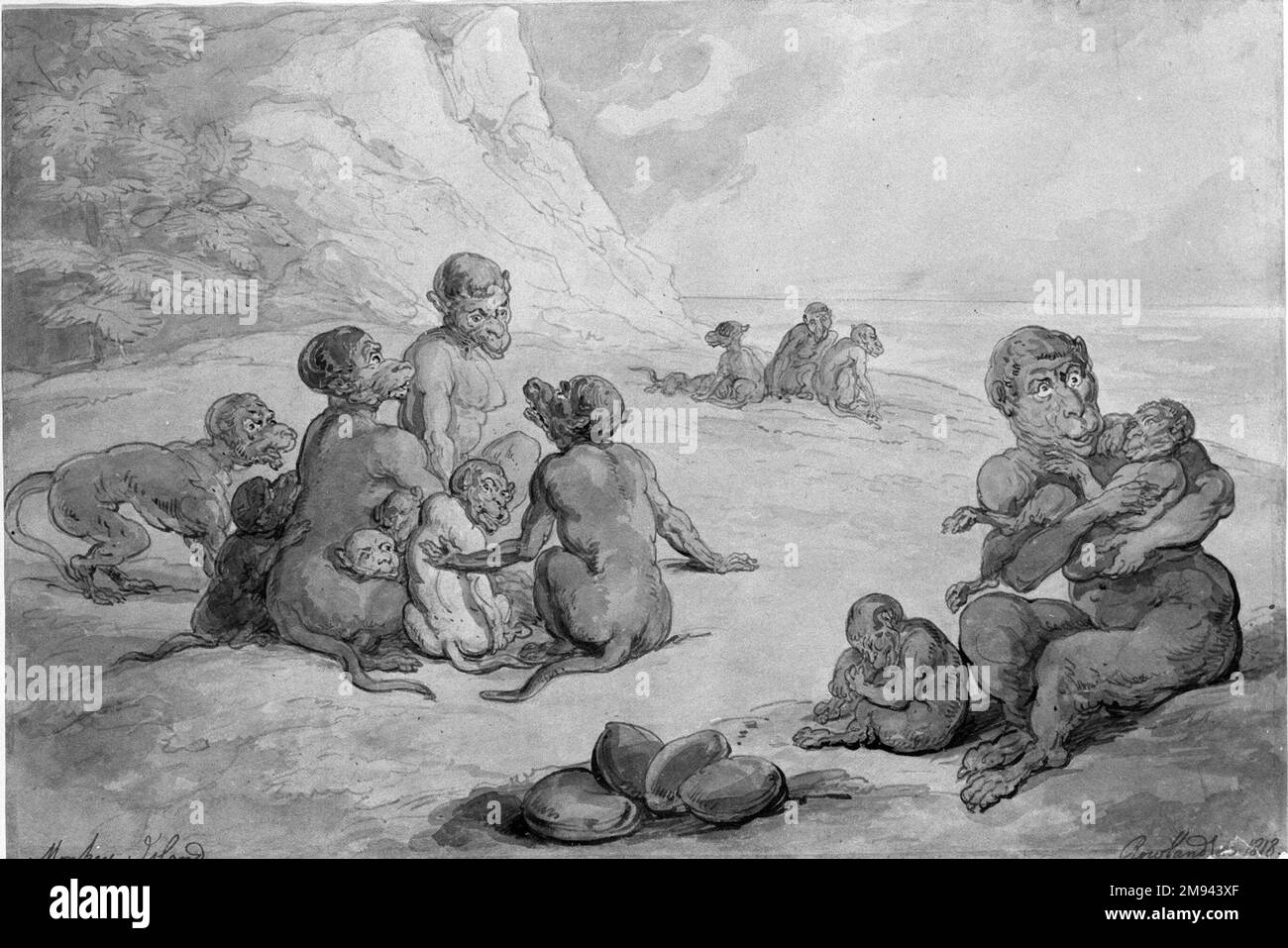 Monkey Island Thomas Rowlandson (British, 1756-1827). , 1818. Ink and ...