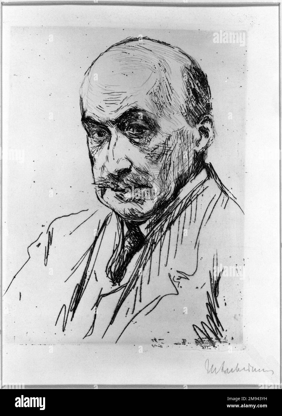 Self Portrait Max Liebermann (German, 1847-1935). , 1911. Drypoint and ...