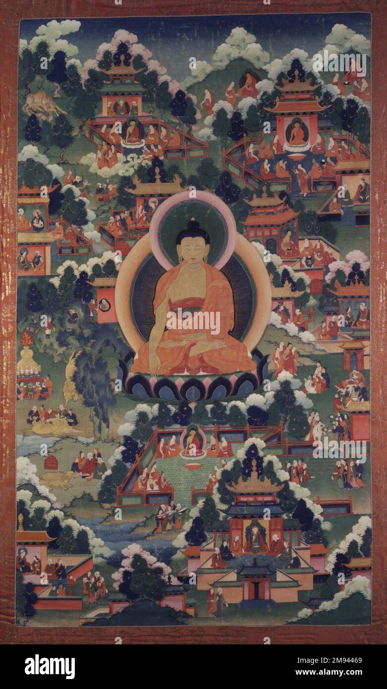 Shakyamuni Buddha Surrounded with Scenes of his Life , 18th century ...