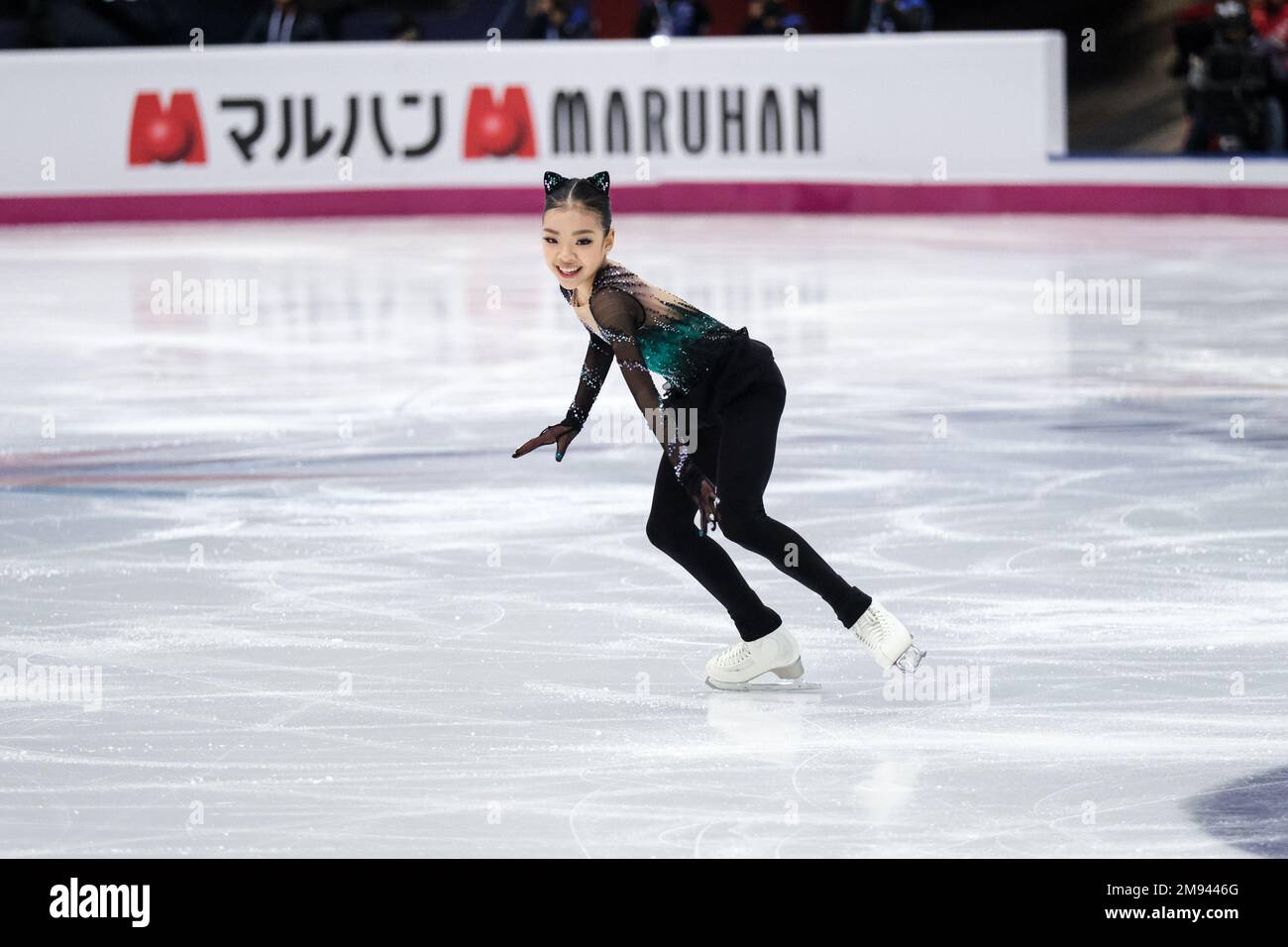 Minsol Kwon (KOR) performs during the Junior Women - Free Skating of ...