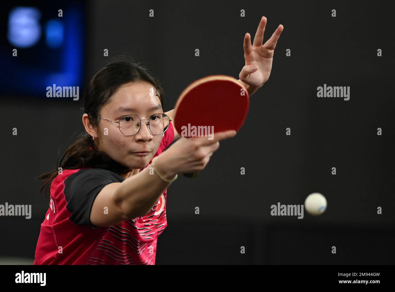 Doha, Qatar. 16th Jan, 2023. Lee Hoi Man Karen of China's Hong Kong ...