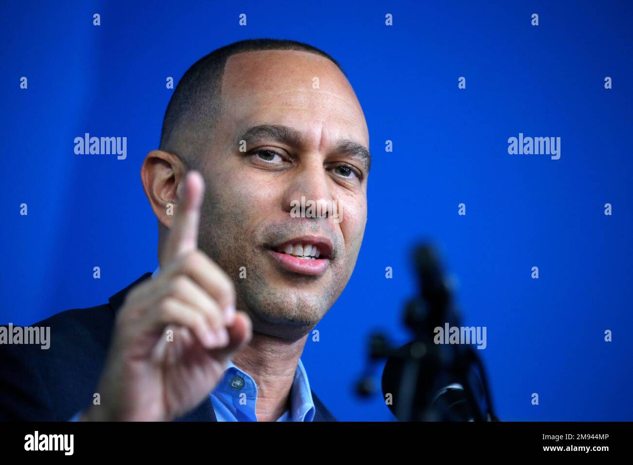 Minority leader of the US House of Representatives Hakeem Jeffries ...