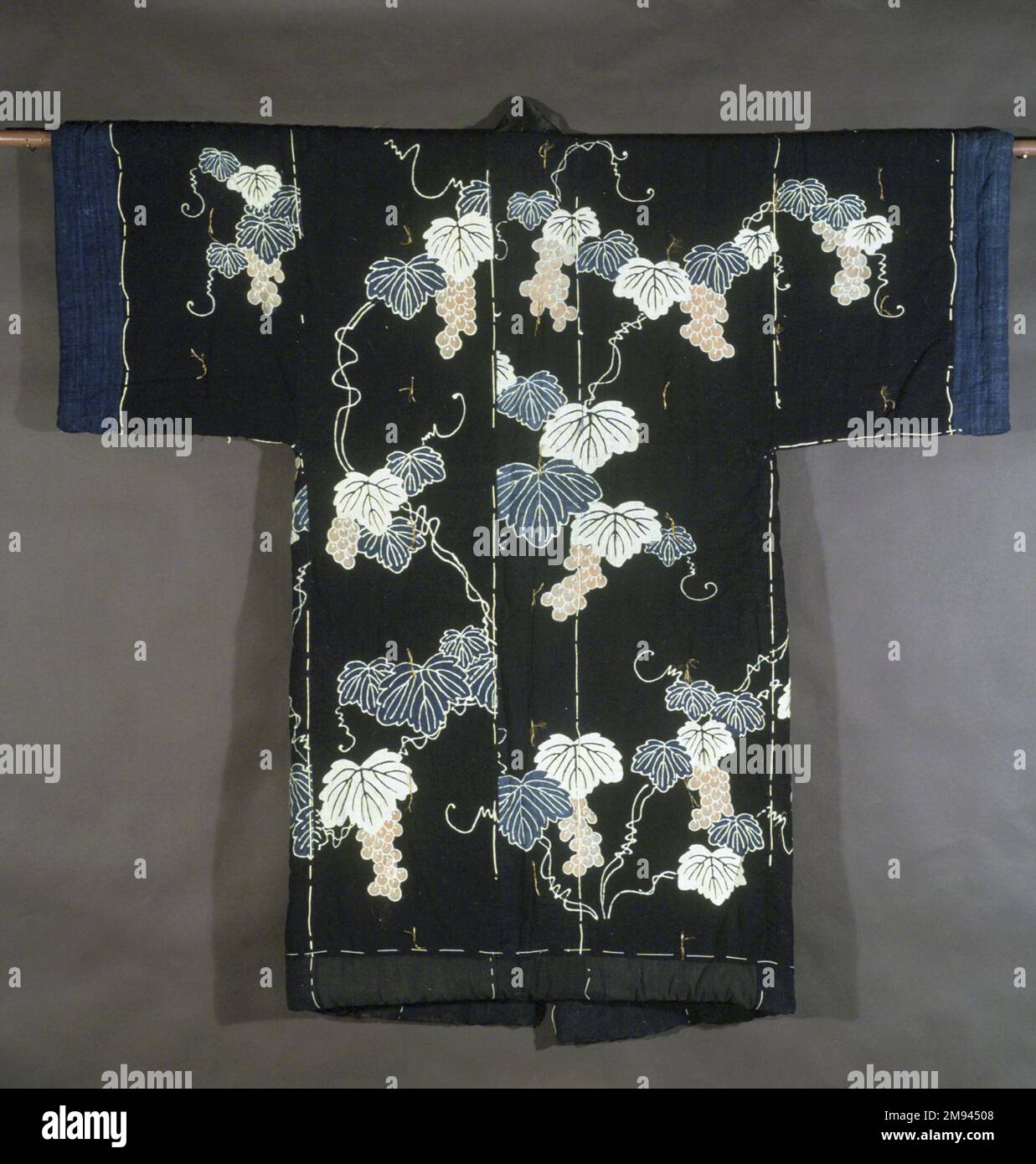 Yogi (Bedding in Kimono form) , 19th century. Padded indigo-blue cotton ...