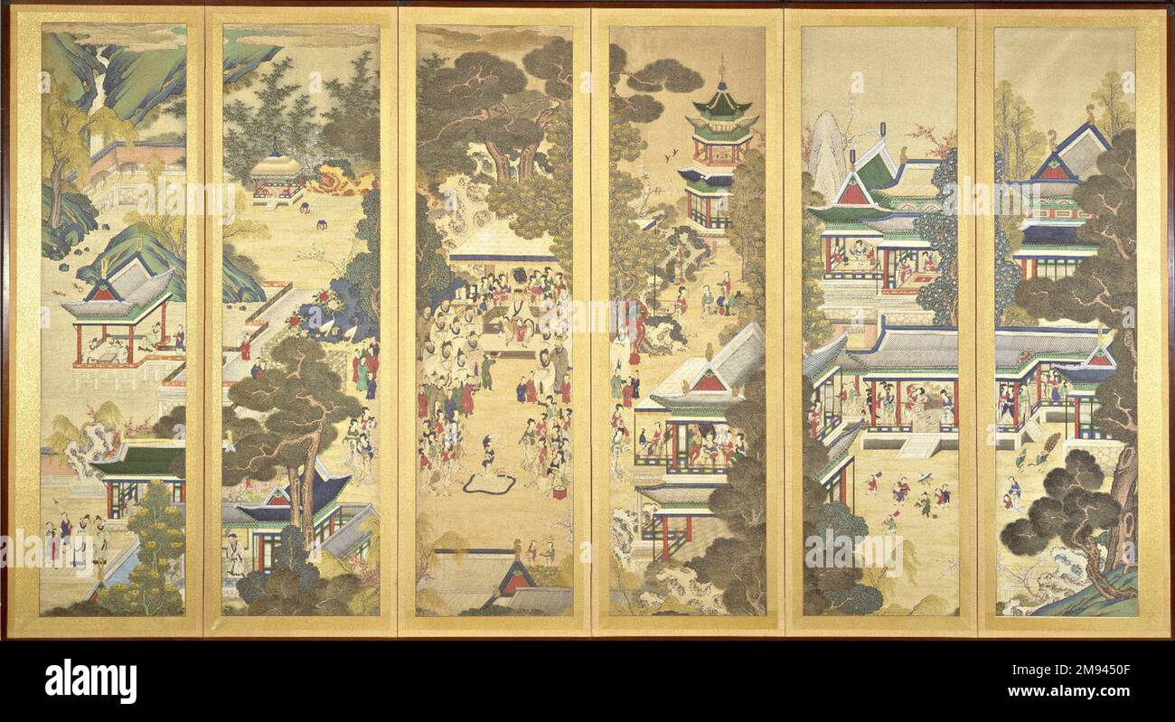 The Pleasant Life of Guo Fenyang , 19th century. Ink and color on silk ...