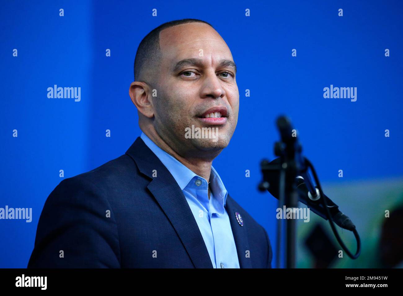 Minority leader of the US House of Representatives Hakeem Jeffries ...