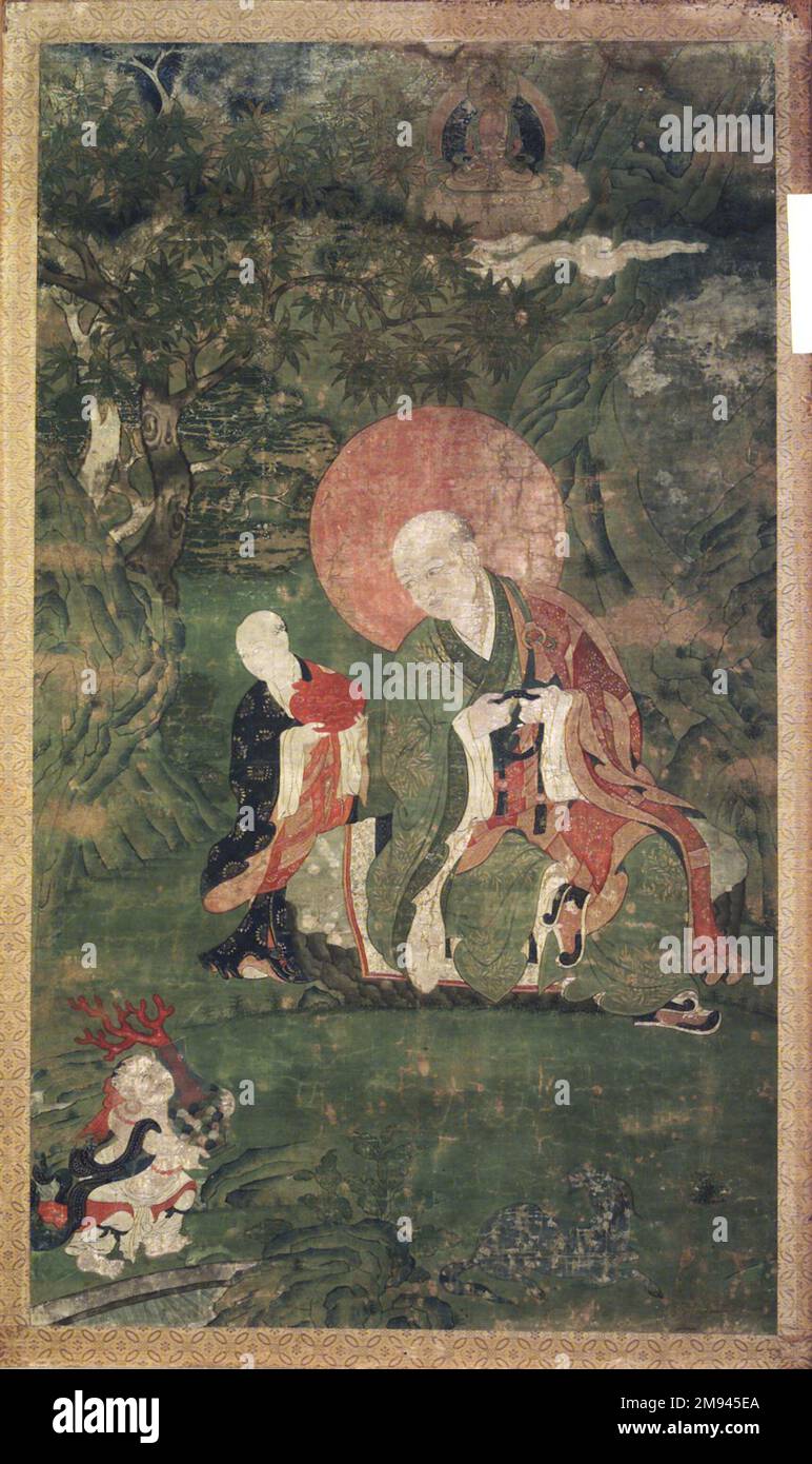 Arhat Kanakavatsa (One of Nine Tibetan Ritual Paintings of Arhats ...