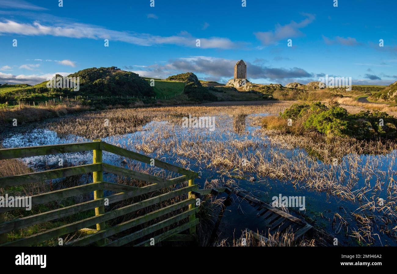 Smailholm Tower a peel tower, around five miles (8 km) west of Kelso in ...
