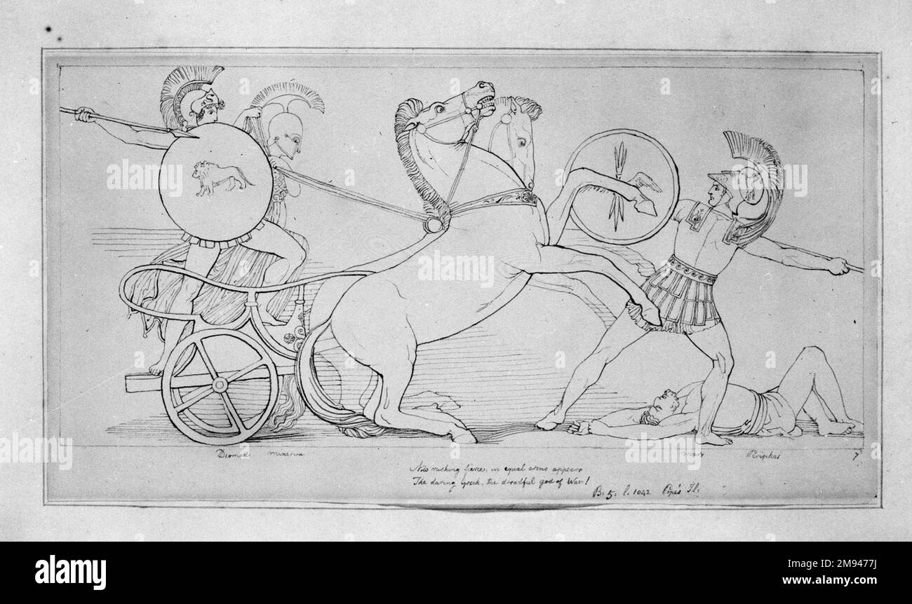 Drawing for Pope's Illiad John Flaxman (British, 1755-1826). Drawing ... Drawing for Pope's Illiad John Flaxman (British, 1755-1826). Drawing ...