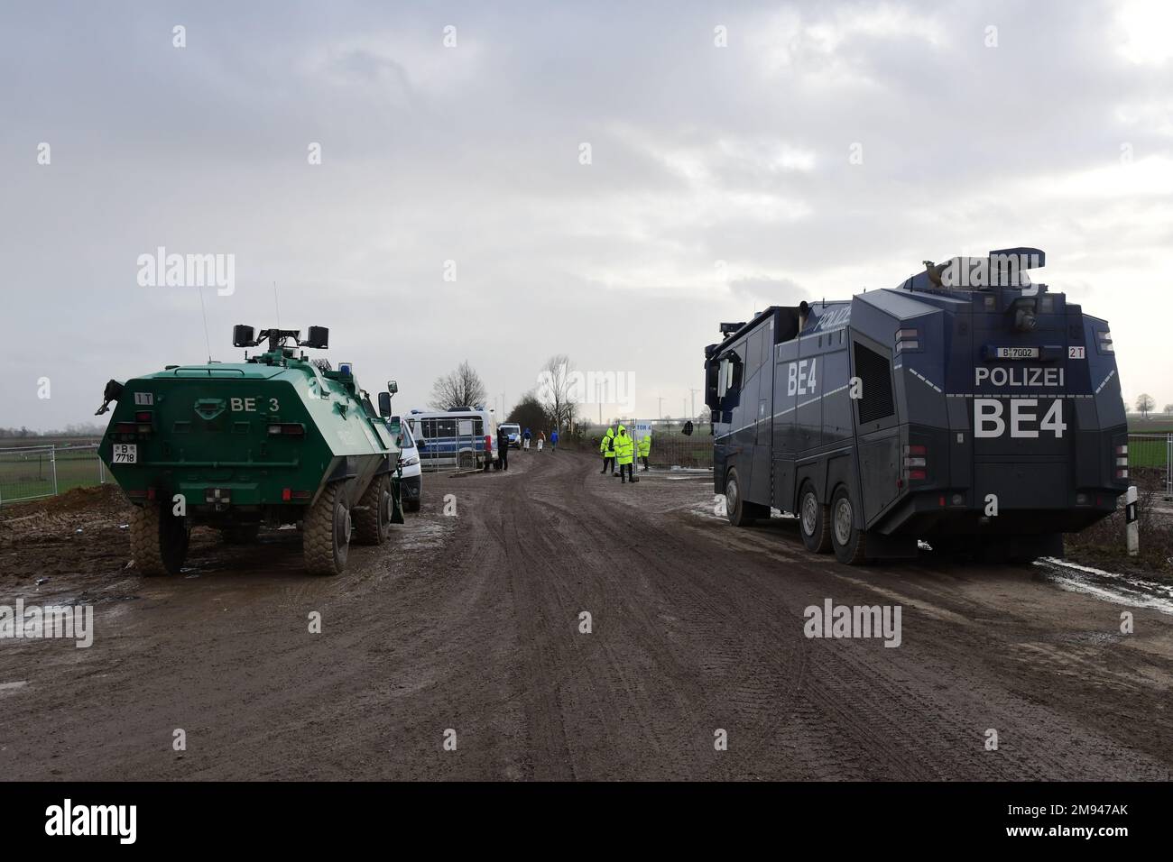 01-13-2023.Lutzerath,Germany.The village is sealed off and will be ...