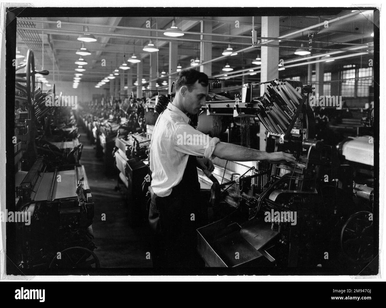 [Untitled] (Man at Machine) Lewis Wickes Hine (American, 1874-1940 ...