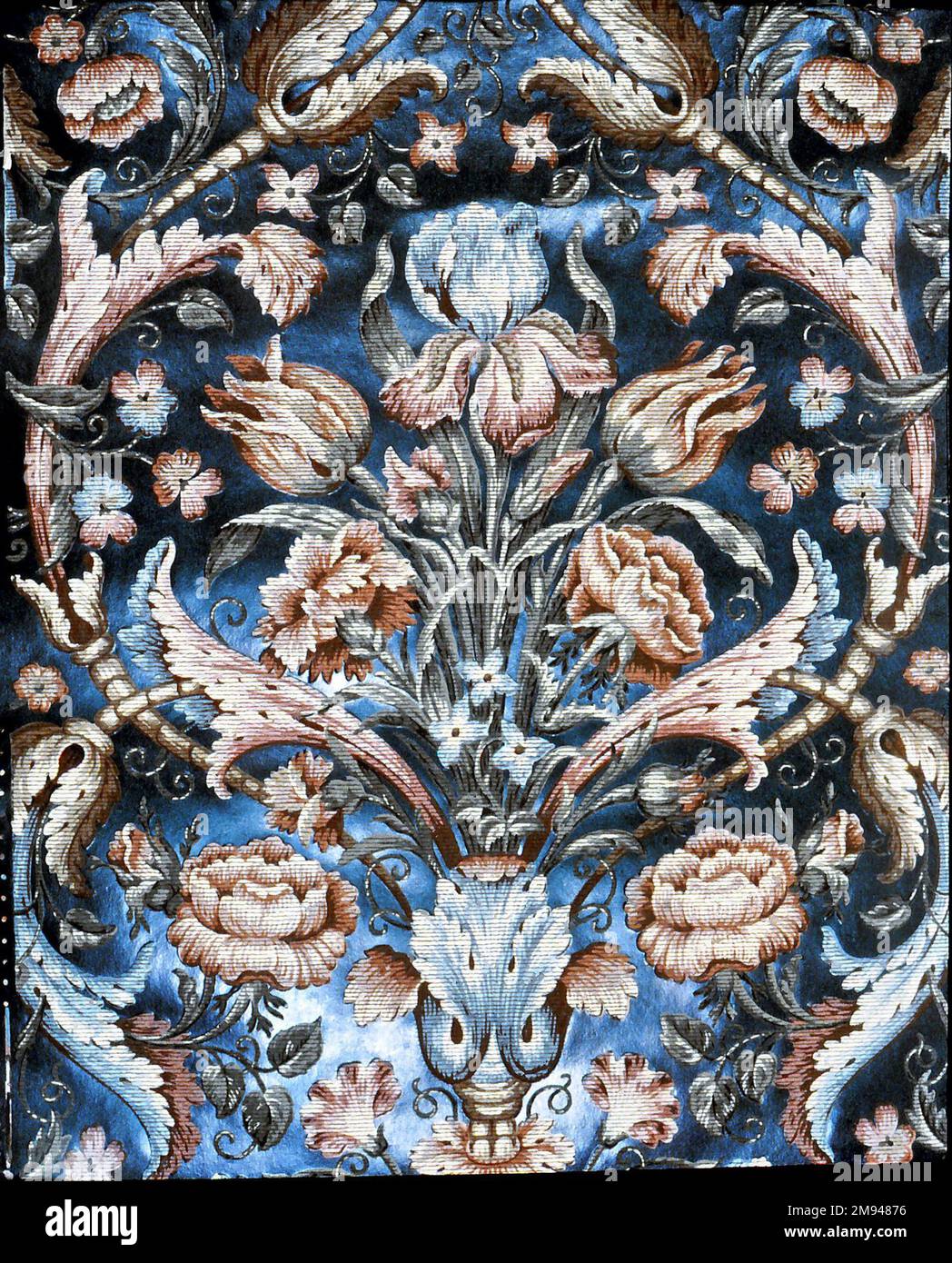 Wallpaper , ca. 1890. Paper, 19 5/8 x 25 3/4 in. (49.8 x 65.4 cm ...