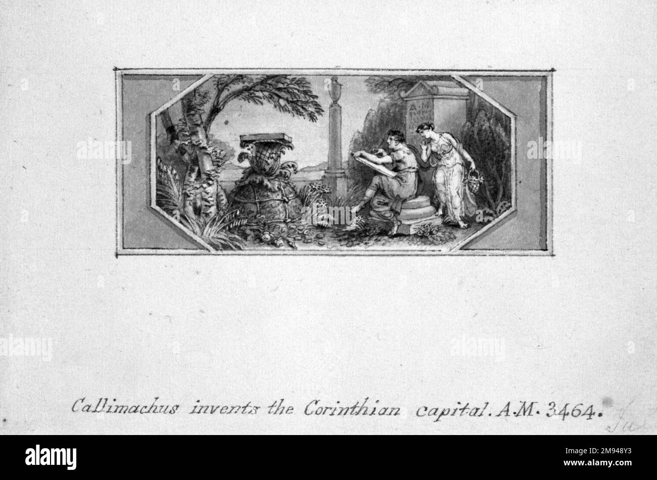 Callimachus Invents the Corinthian Capital Edward Francis Burney ...