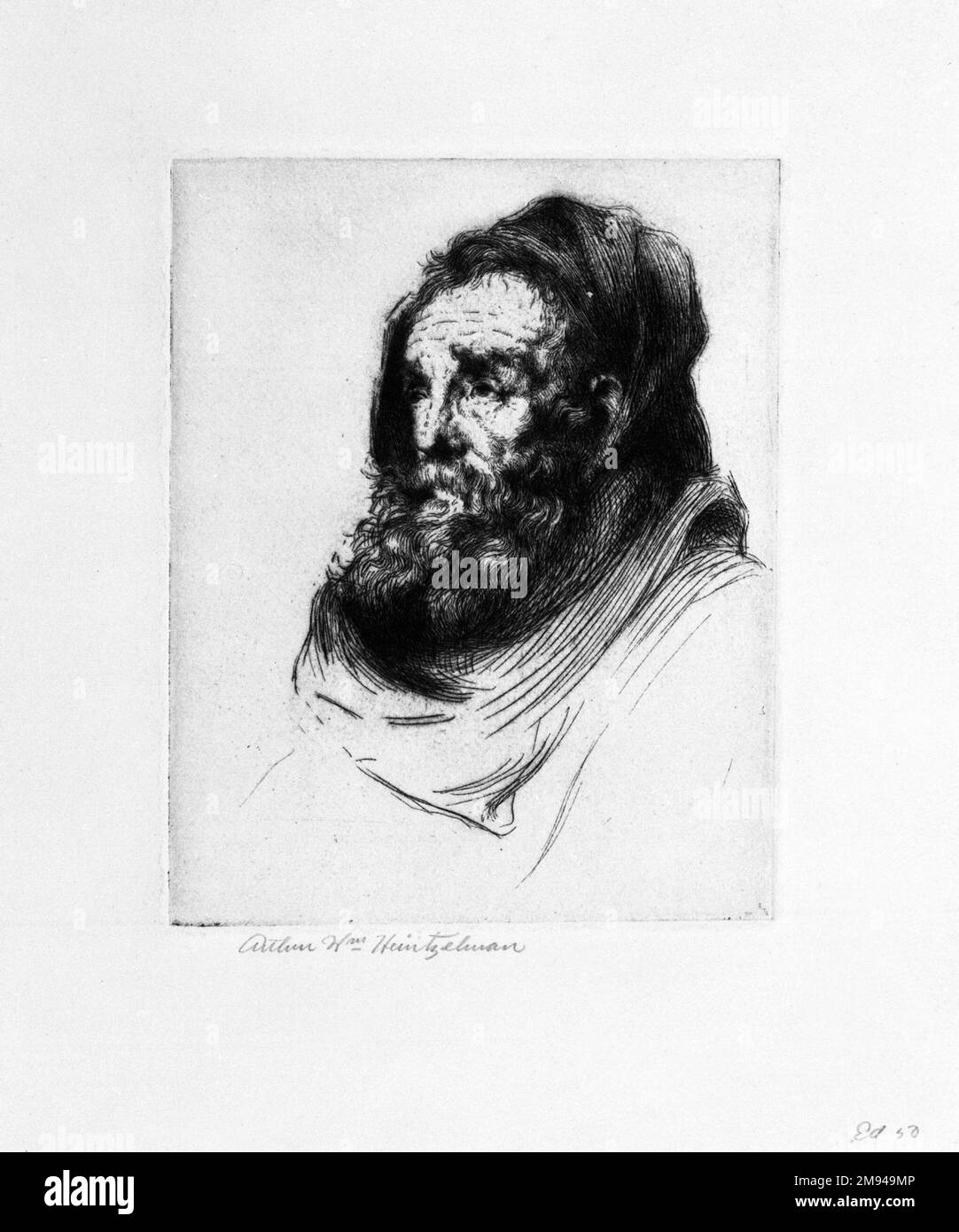 Head with Black Drape Arthur William Heintzelman (American, 1891-1965 ...
