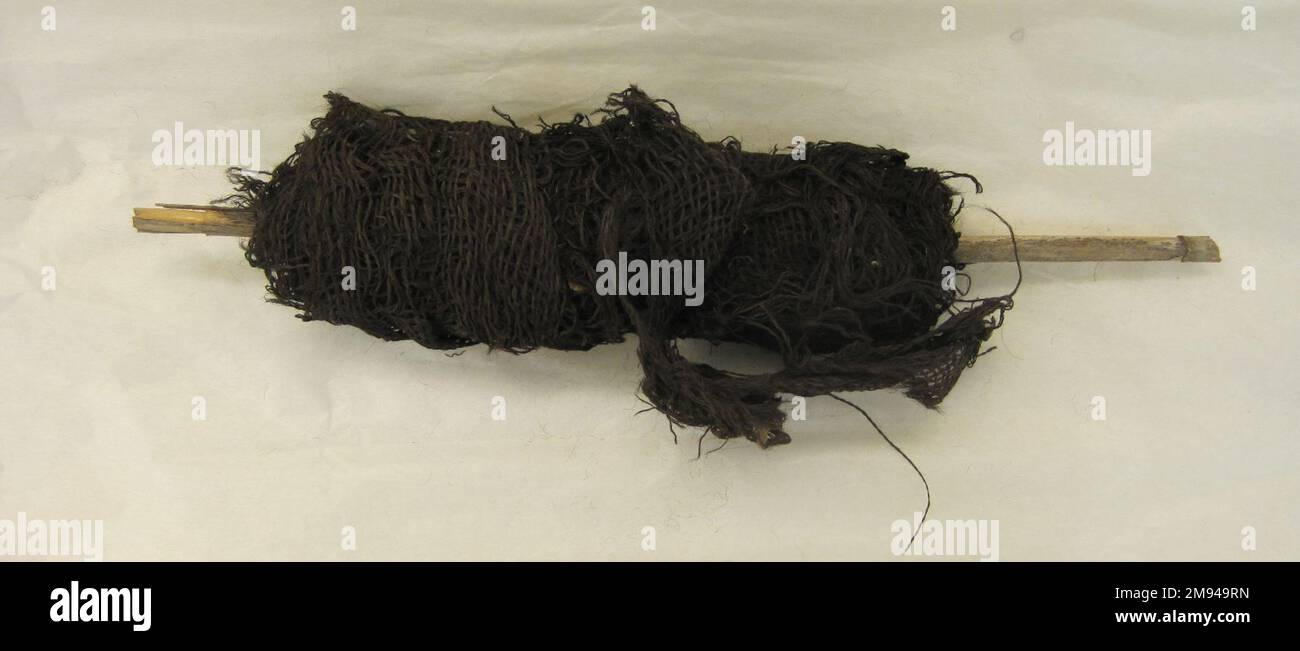 Burial Shroud, Fragment or Stick with Coarse Fiber on it, Fragment ...