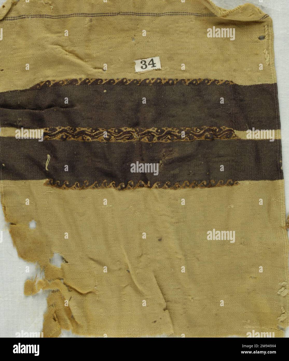 Tunic Fragment with Band Decoration Coptic. Tunic Fragment with Band ...