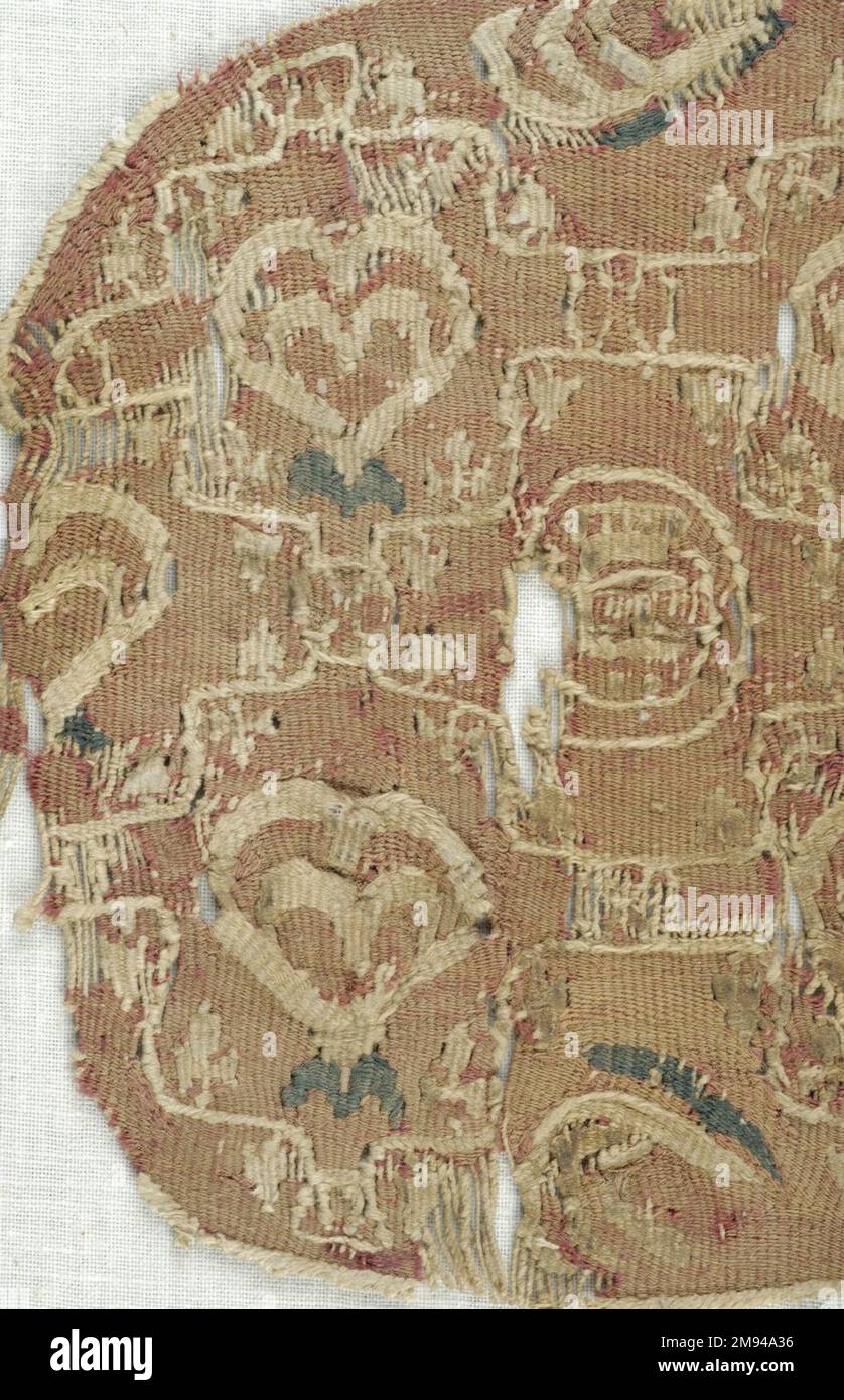 Roundel with Botanical and Geometric Decoration Coptic. Roundel with ...