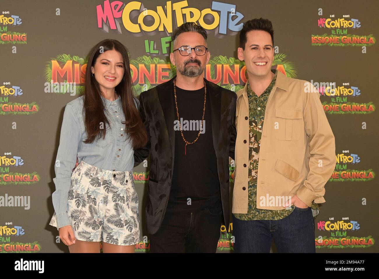Rome, Italy. 16th Jan, 2023. Sofia Scalia (l), Gianluca Leuzzi (c) and ...