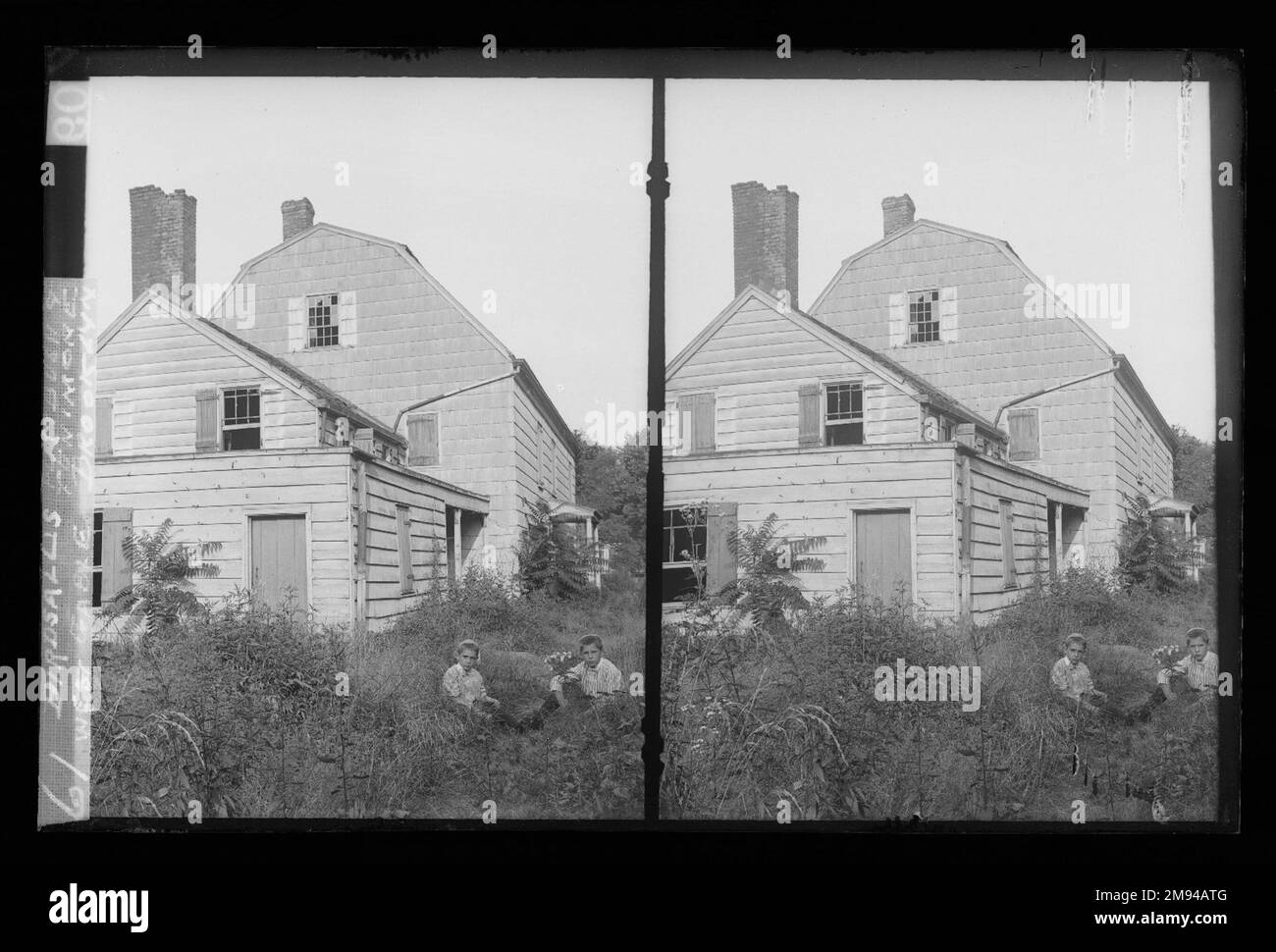 J. Birdsall House, West Gable, Road and Children, Flatbush opposite ...