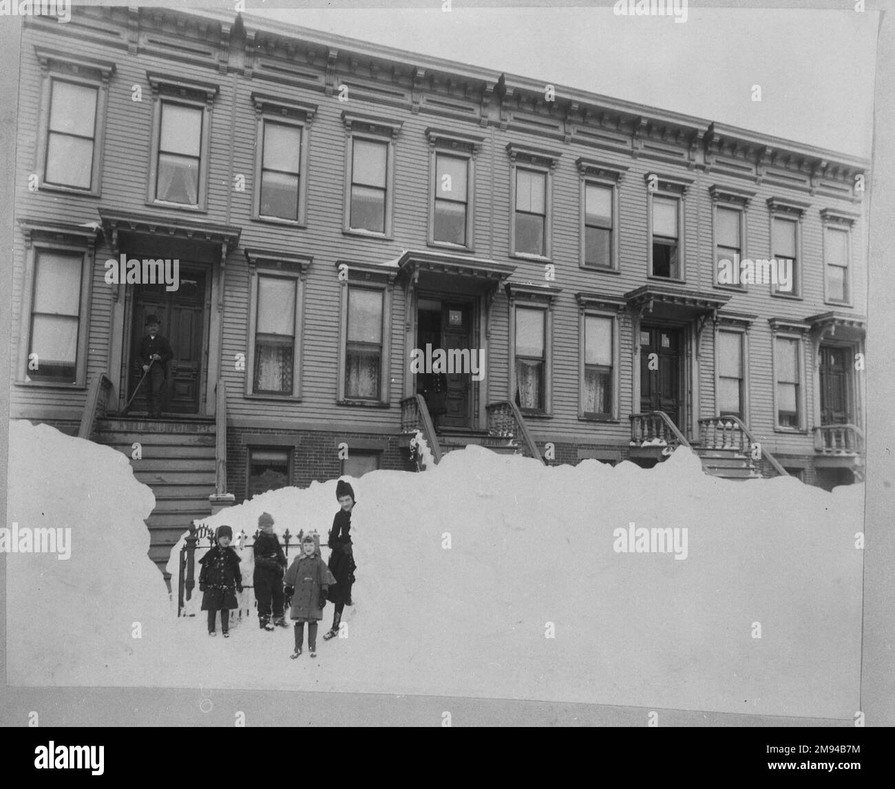 Blizzard of March 1888, Brooklyn Breading G. Way (American, 1860-1940 ...