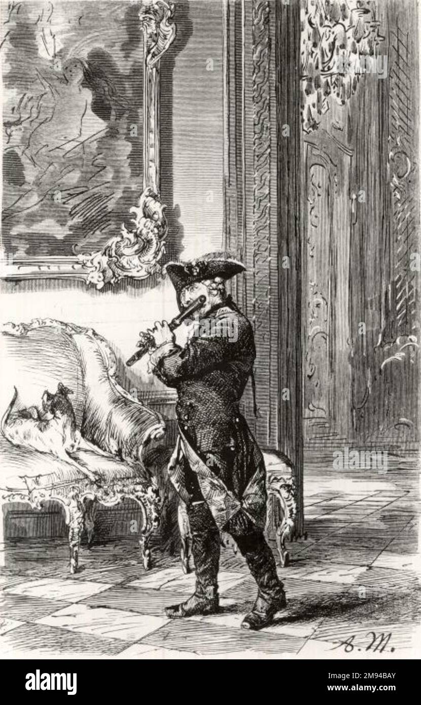 Frederic the Great Adolf Friedrich Erdmann von Menzel (German, 1815 ...