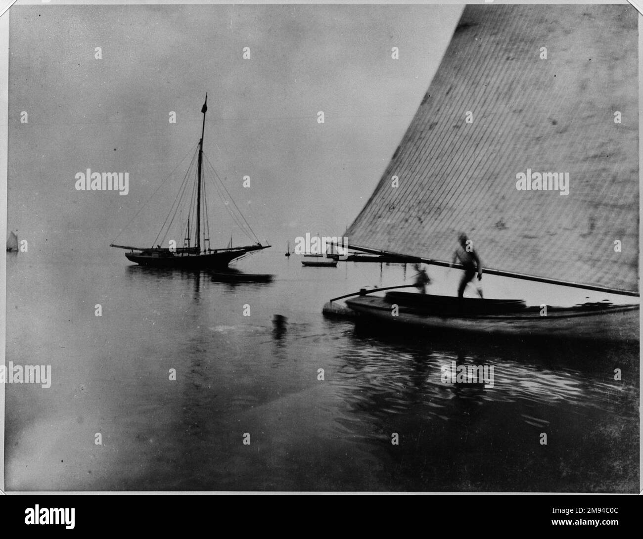 Sailboats, Coney Island, 1880's Breading G. Way (American, 1860-1940 ...