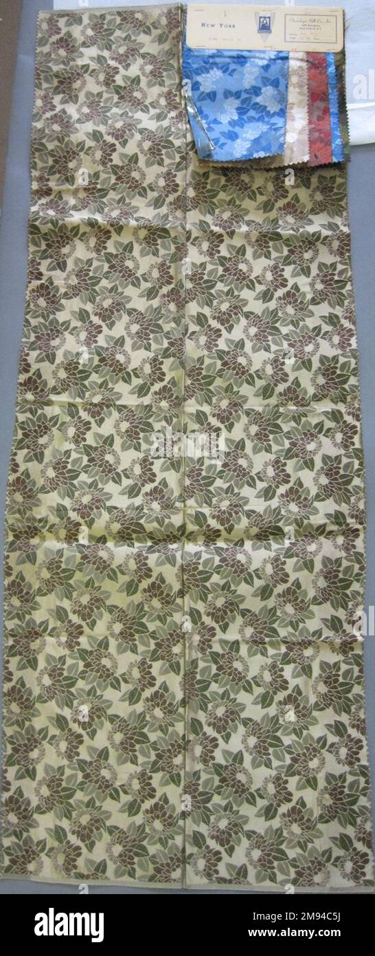 Textile Swatches Onondaga Silk Company, Inc. (1925-1981). , 1948-1959. Silk, b, c, f: 11 1/4 × 6 ...