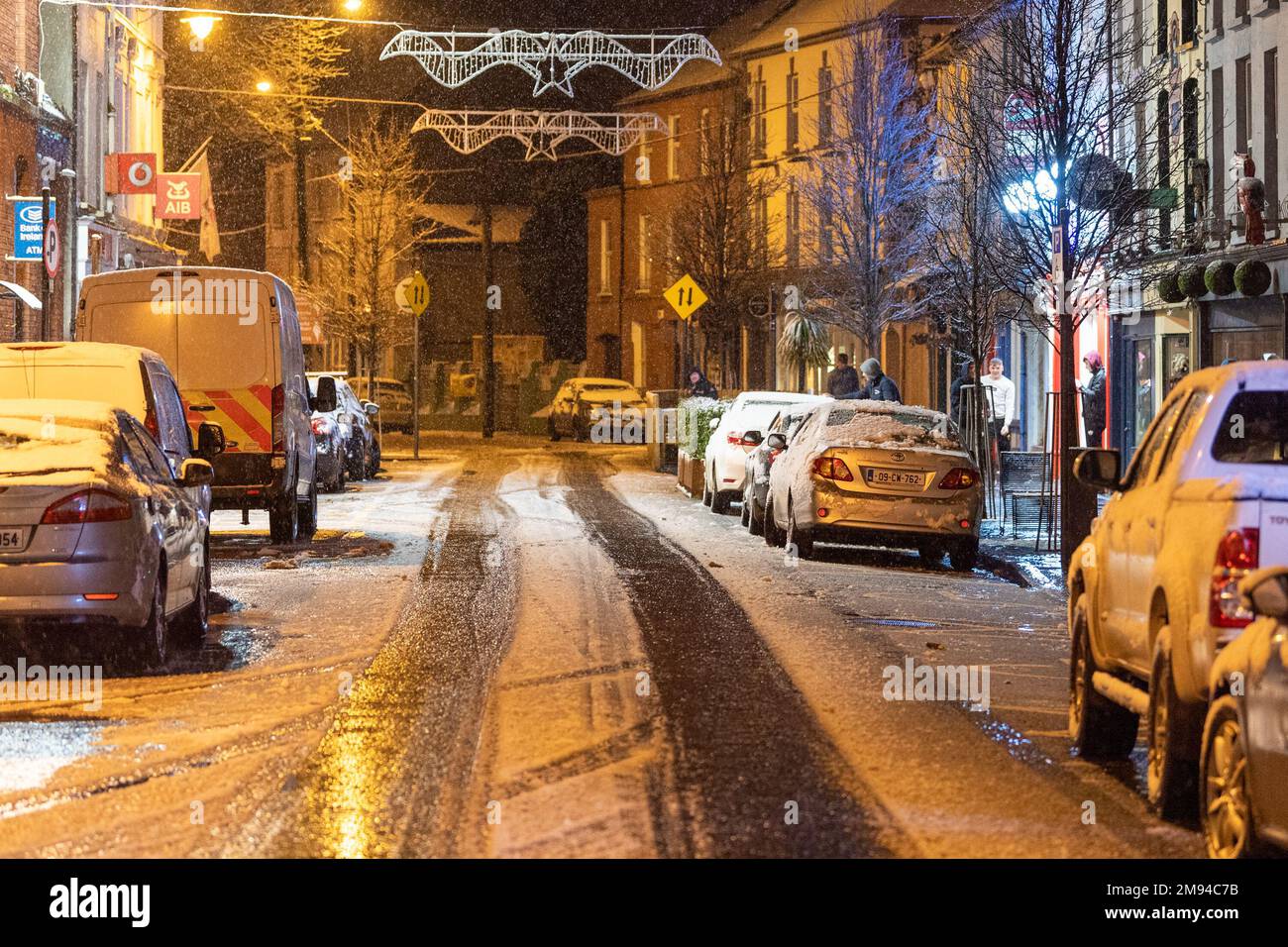 Clonakilty, West Cork, Ireland. 16th Jan, 2023. Heavy snow fell across ...