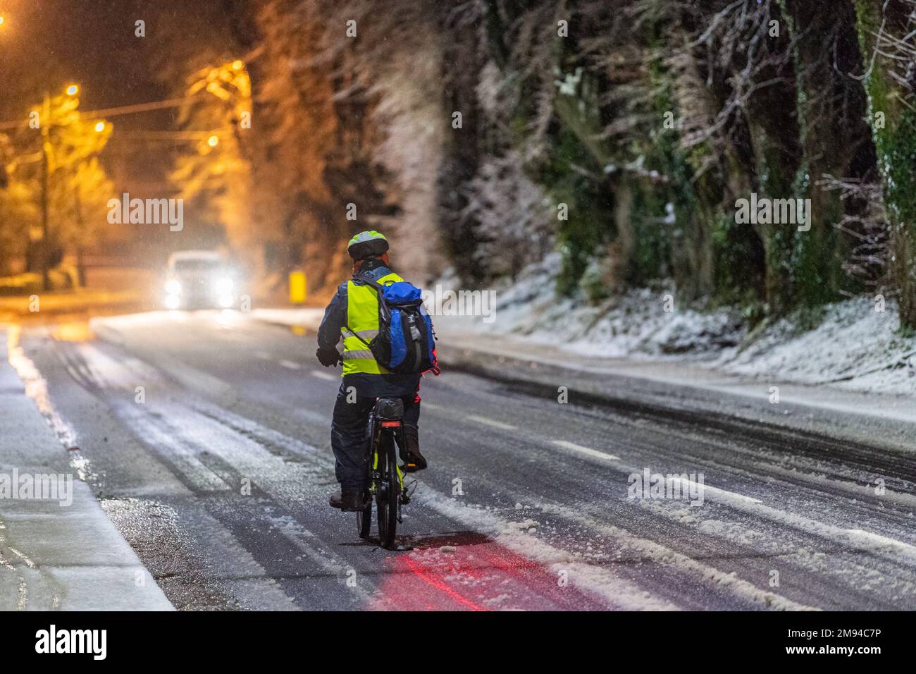 Clonakilty, West Cork, Ireland. 17th Jan, 2023. Heavy snow fell across ...