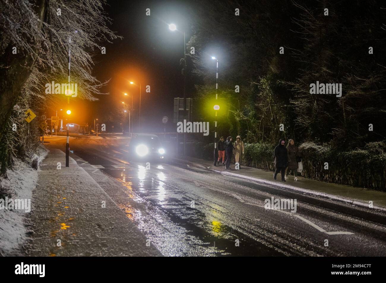 Clonakilty, West Cork, Ireland. 17th Jan, 2023. Heavy snow fell across ...