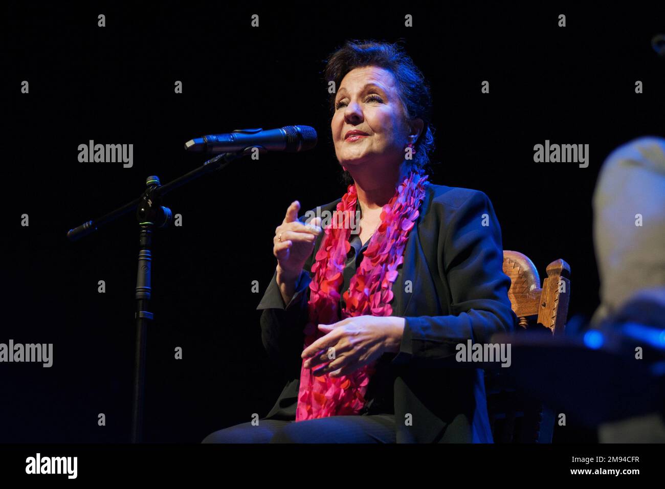 Flamenco singer Carmen Linares performs at the Teatro de La Abadía in ...