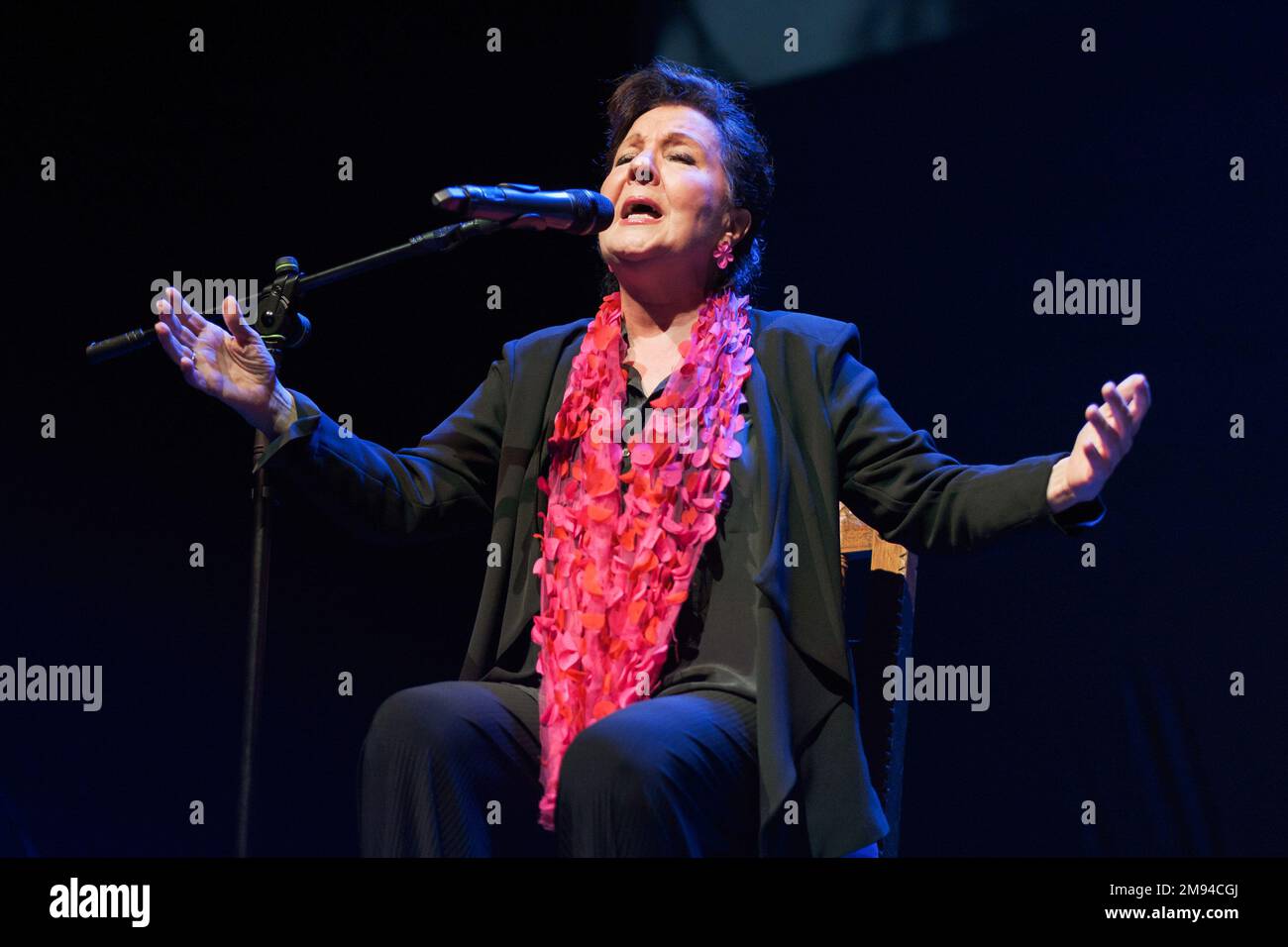 Madrid, Spain. 16th Jan, 2023. Flamenco singer Carmen Linares performs ...