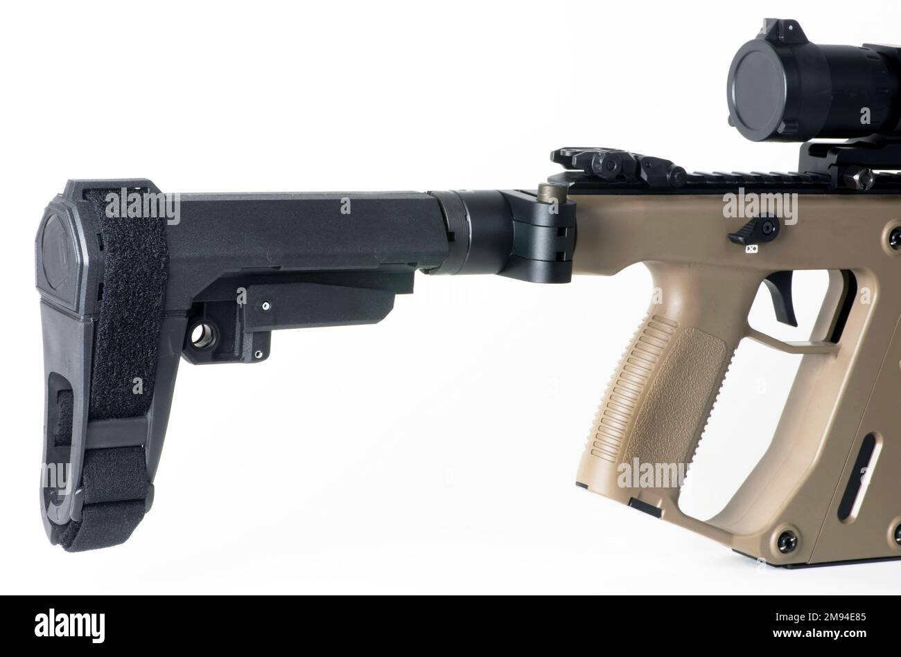 Banned folding pistol brace Stock Photo - Alamy