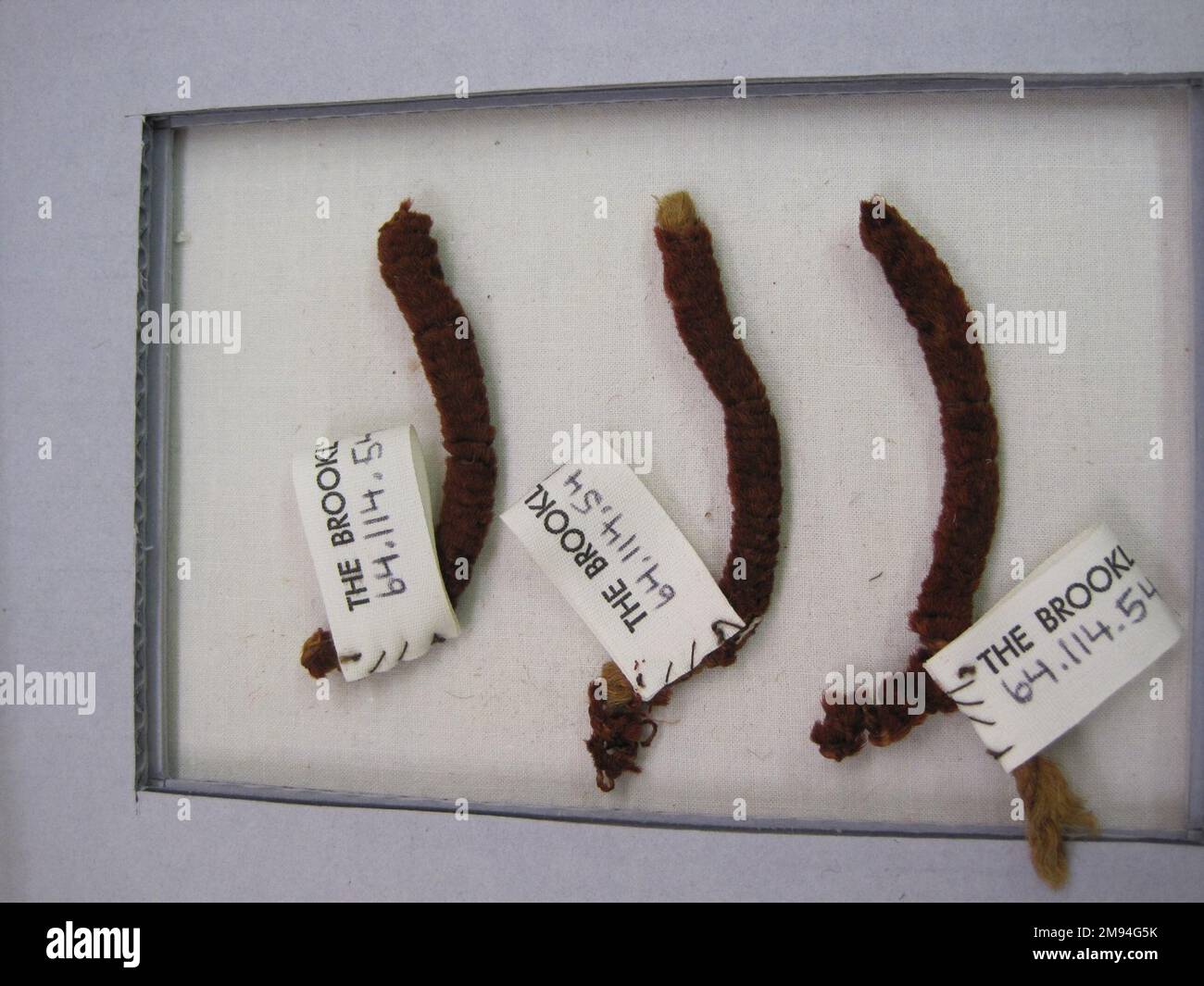 3 Textile Fragments, undetermined Coastal Wari. , 600-1000 C.E. Camelid ...