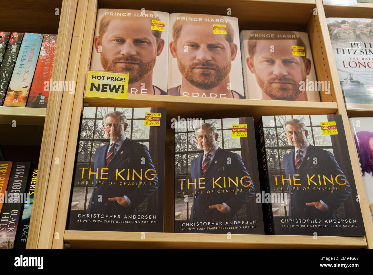 Adelaide, Australia. 17 January 2023 . Copies of Prince Harry's ...