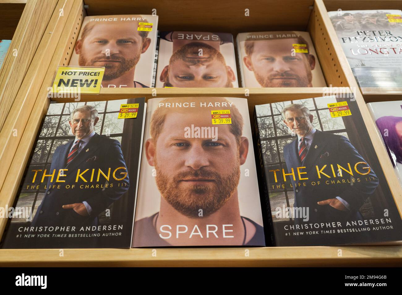 Adelaide, Australia. 17 January 2023 . Copies of Prince Harry's ...