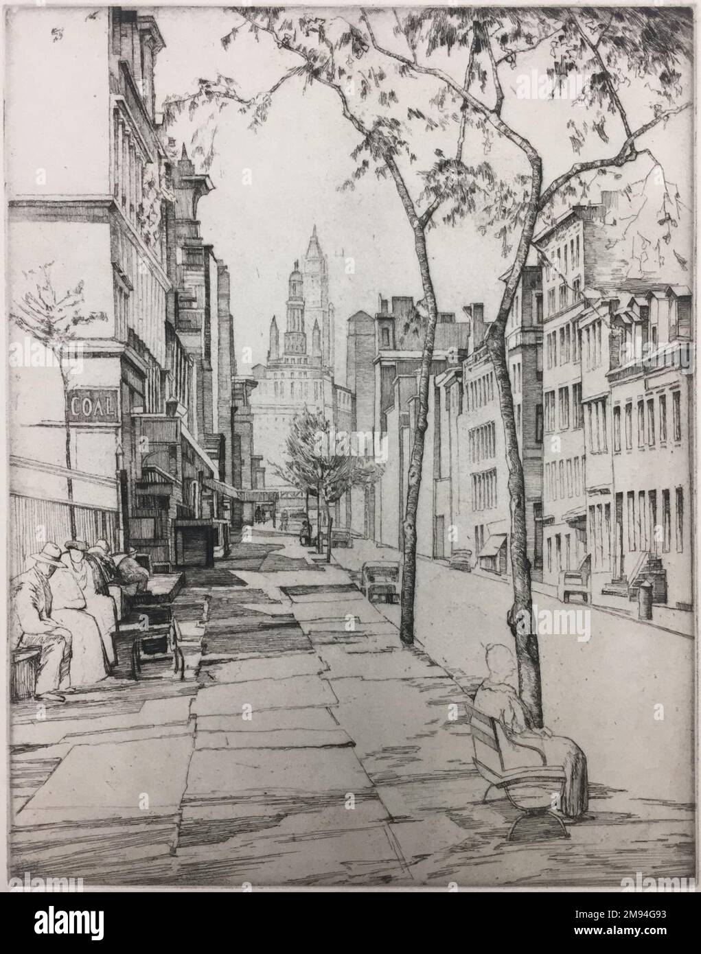 East Broadway Abbo Ostrowsky (American, 1899-1975). East Broadway, ca ...