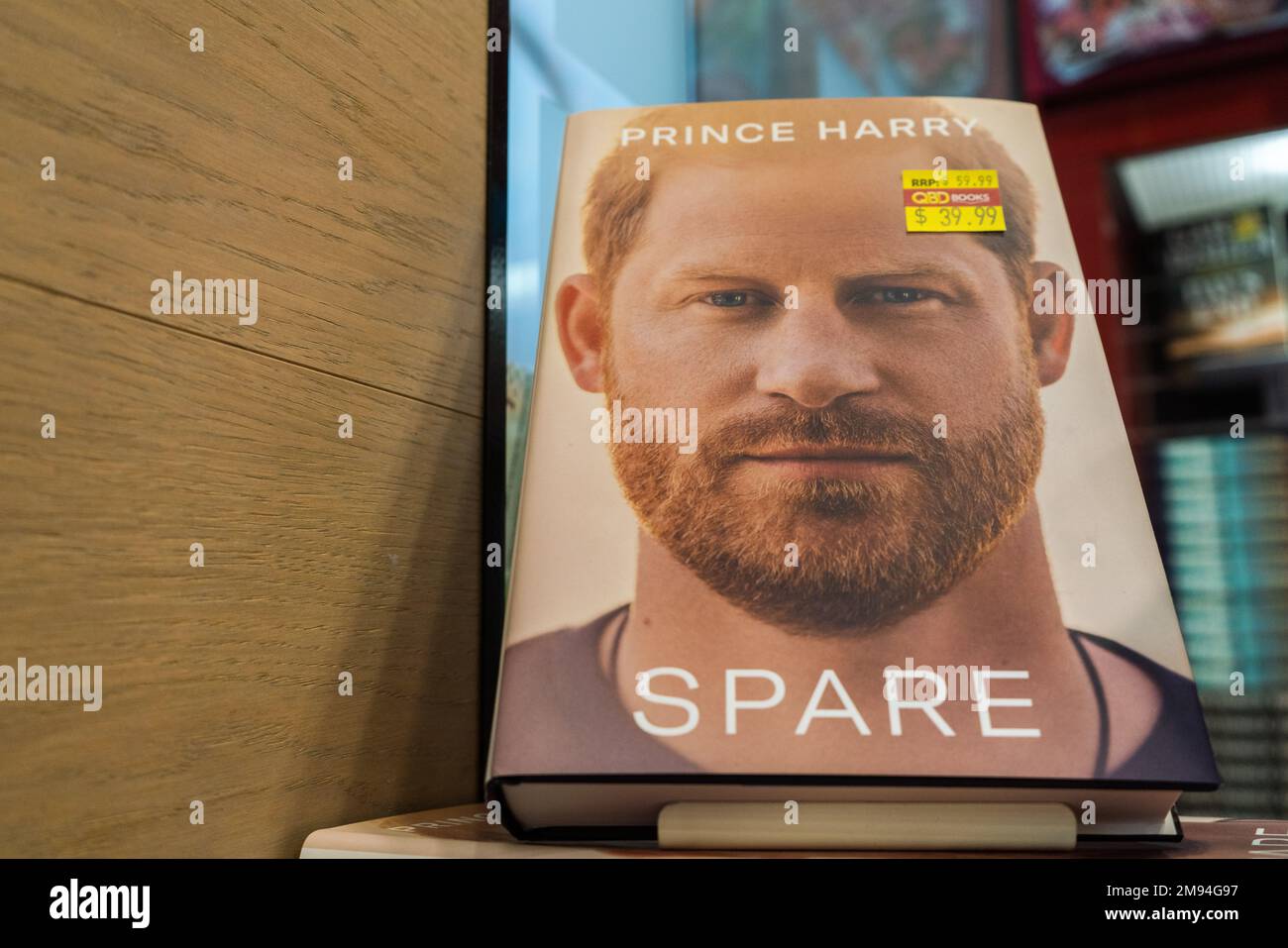 Adelaide, Australia. 17 January 2023 . Copies of Prince Harry's ...