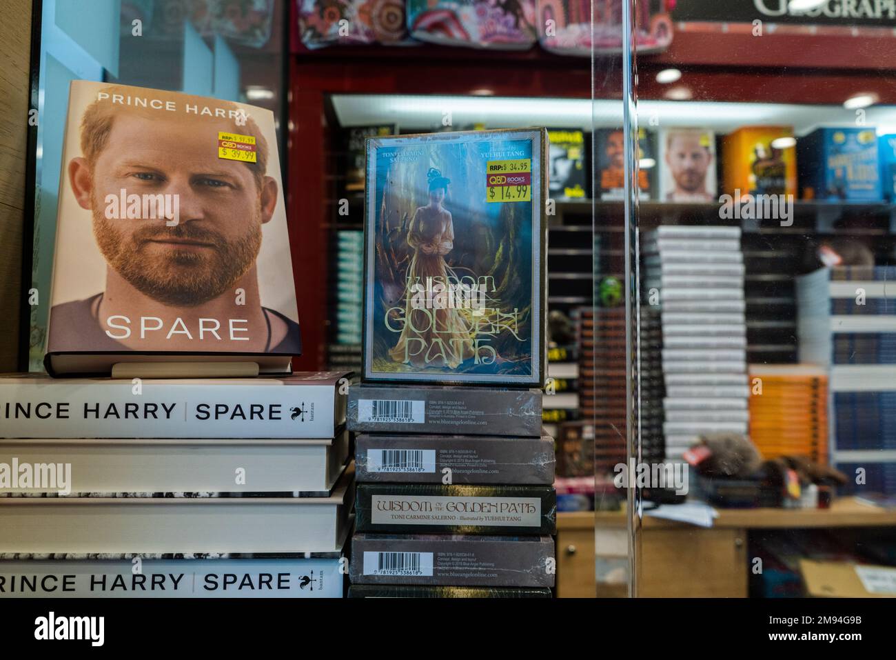 Adelaide, Australia. 17 January 2023 . Copies of Prince Harry's ...